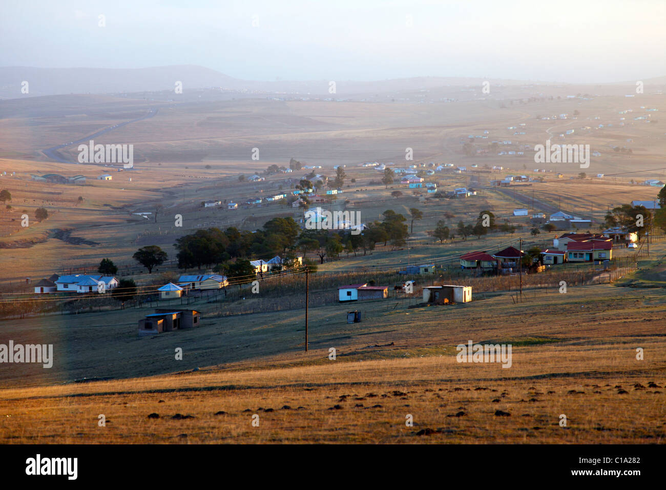 HOUSES FROM ROAD TRANSKEI SOUTH AFRICA TRANSKEI SOUTH AFRICA TRANSKEI ...