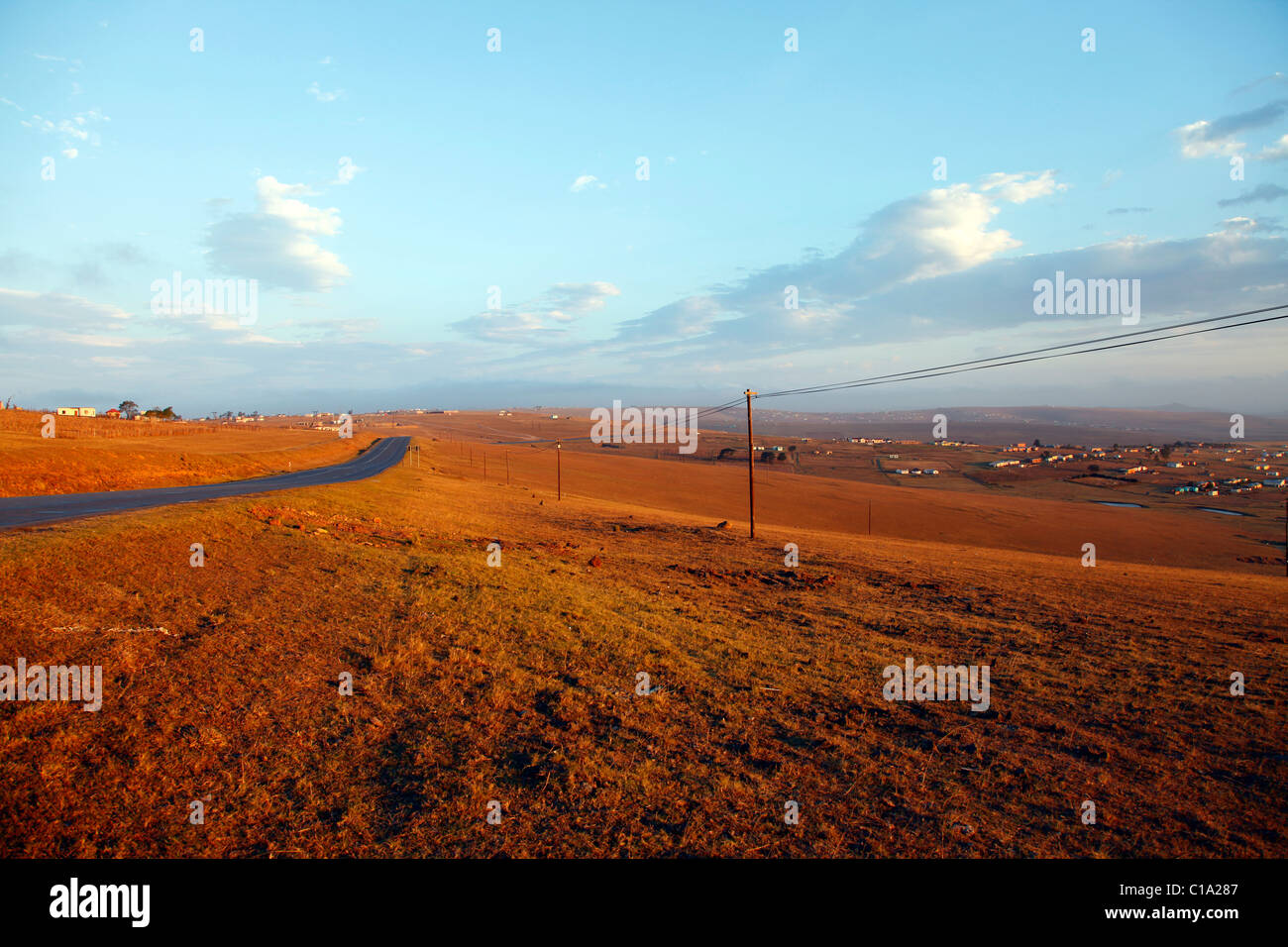 VIEW NEAR MANDELA'S HOME TRANSKEI SOUTH AFRICA TRANSKEI SOUTH AFRICA ...