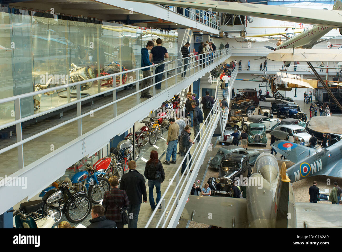 Transportation hall in the National Technical Museum after ...