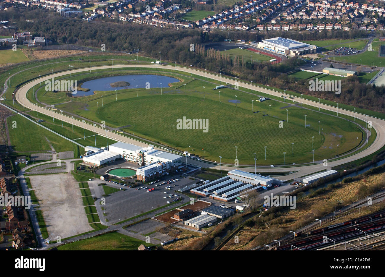 Aerial view racecourse hi-res stock photography and images - Alamy