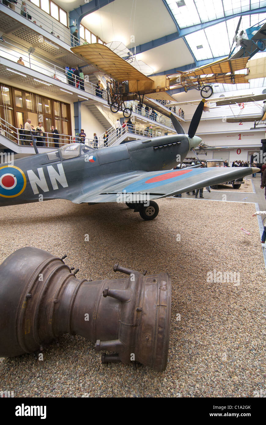 Transportation hall in the National Technical Museum after ...