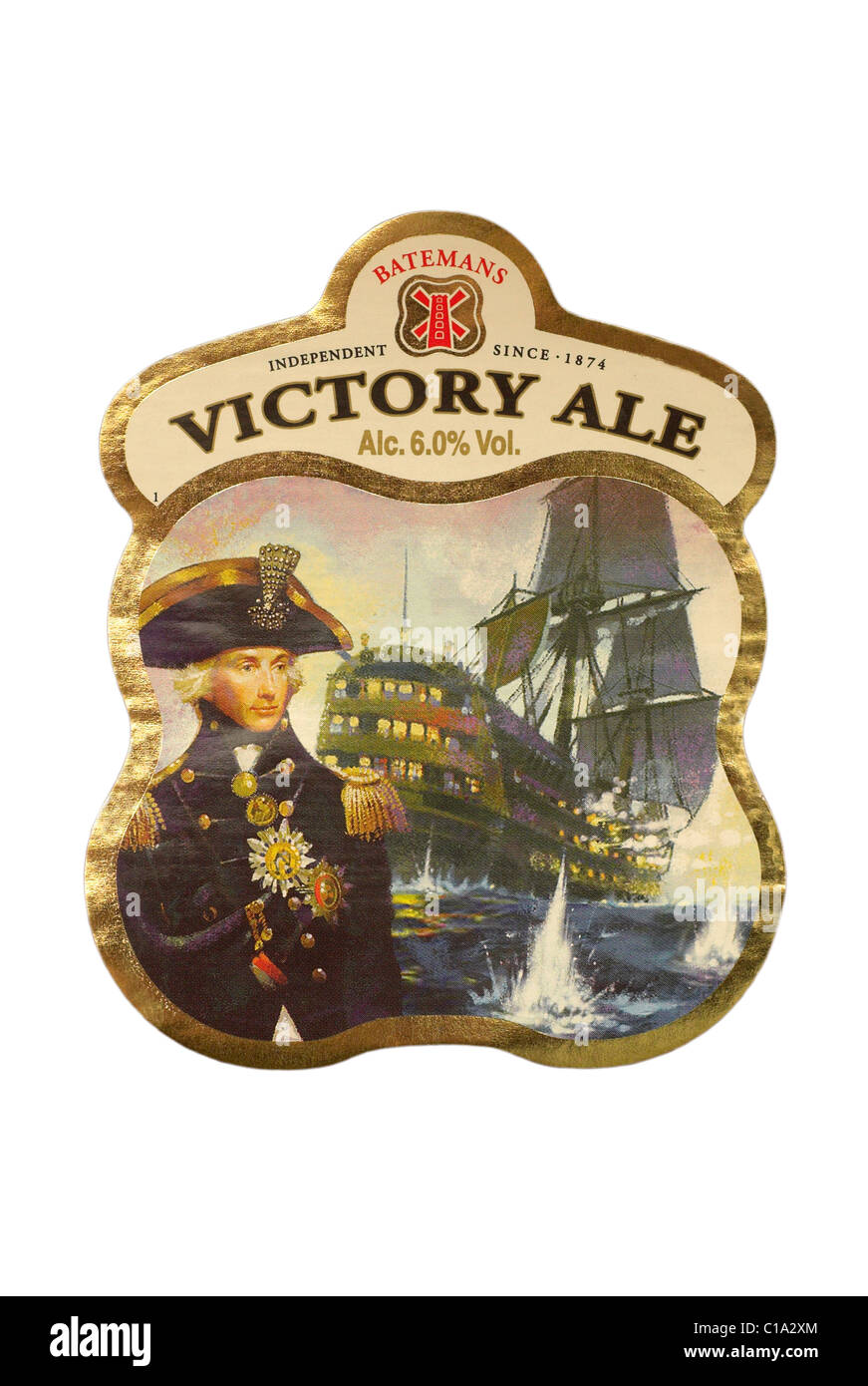 Batemans Victory Ale bottle label - current @ 2010 Stock Photo - Alamy