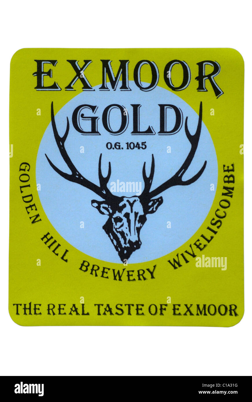 Exmoor Gold Ale bottle label - date unknown Stock Photo - Alamy