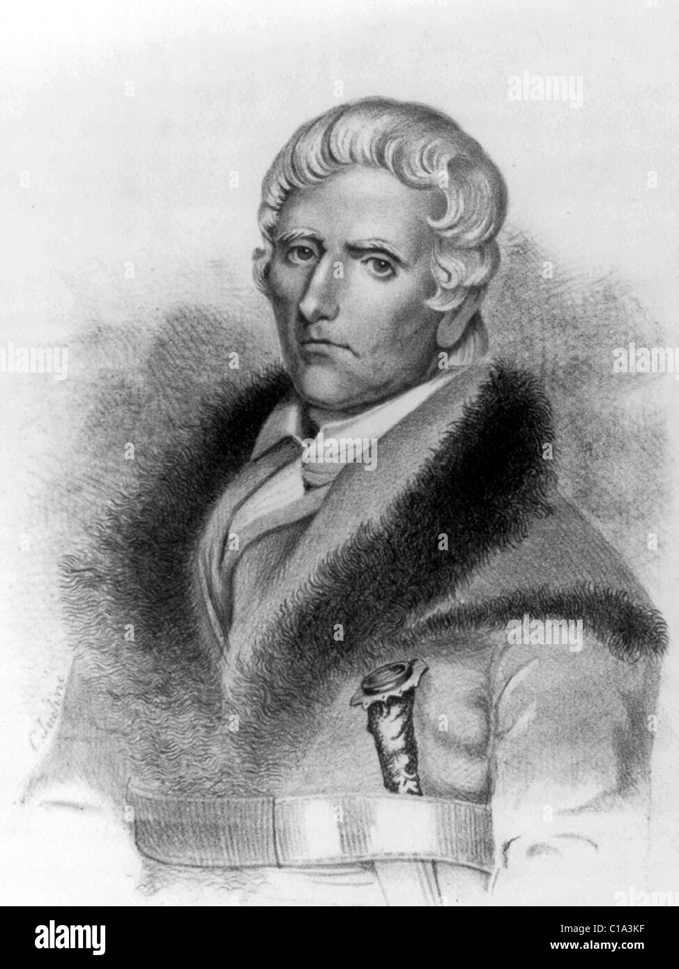 Daniel Boone American pioneer explorer hero Stock Photo - Alamy