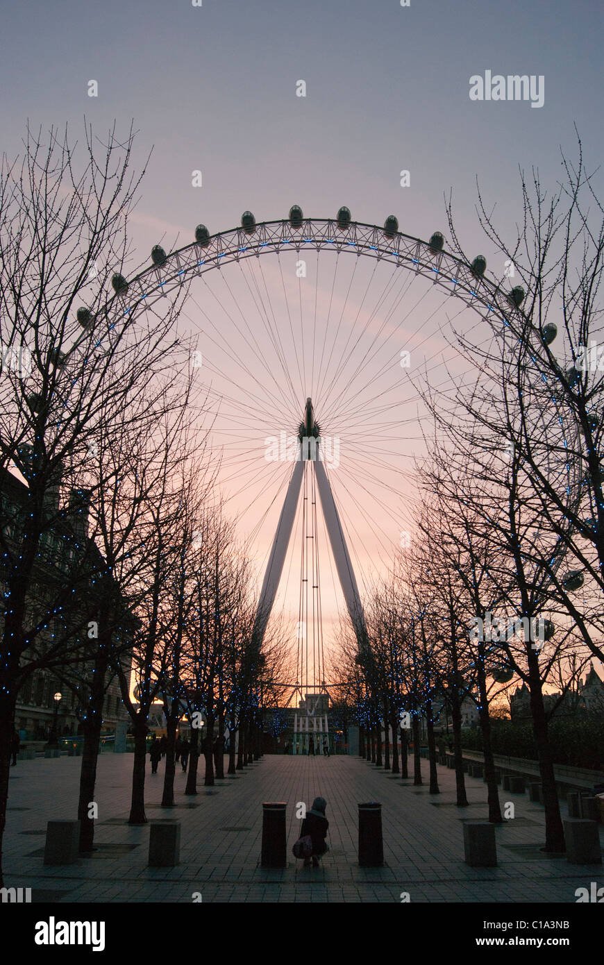 London Eye At Sunset