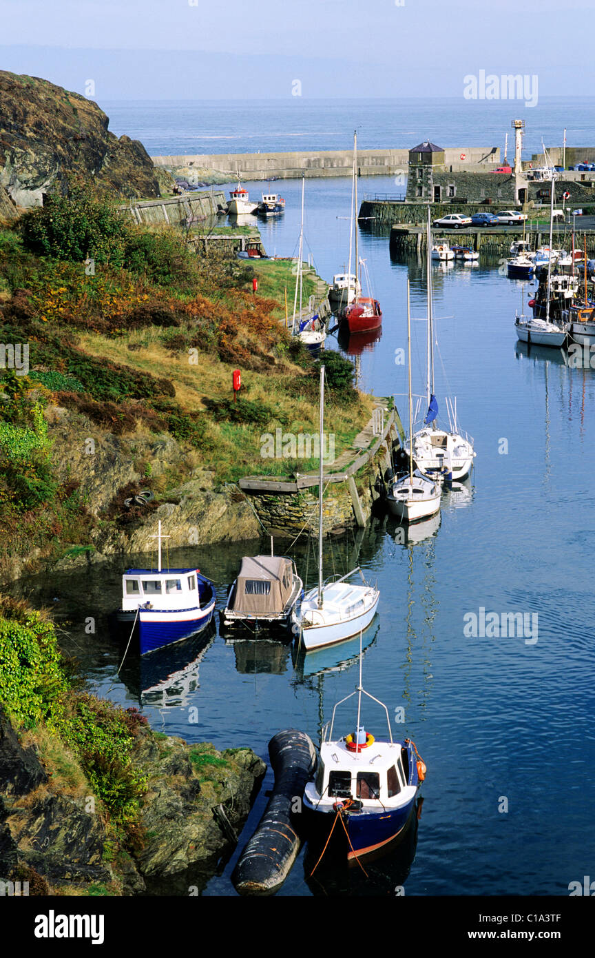 Amlwch Harbour, Isle of Anglesey, Wales Welsh coastal scenery coast ...