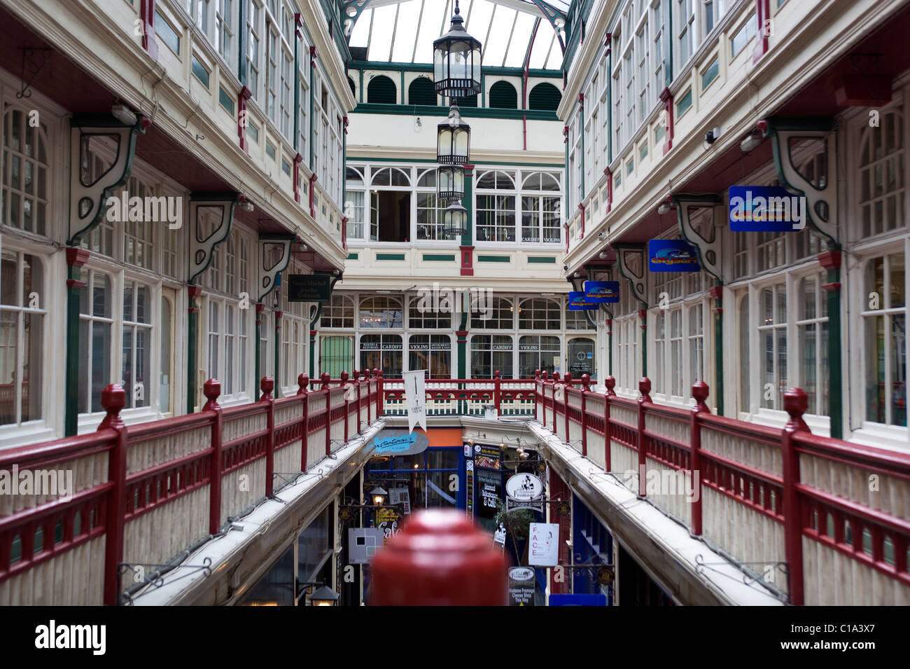 The Castle Arcade Cardiff Stock Photo - Alamy