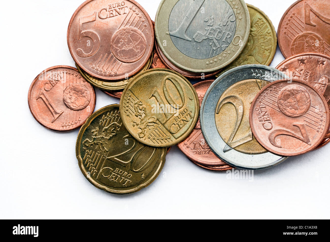 Money - Euro coins Stock Photo - Alamy