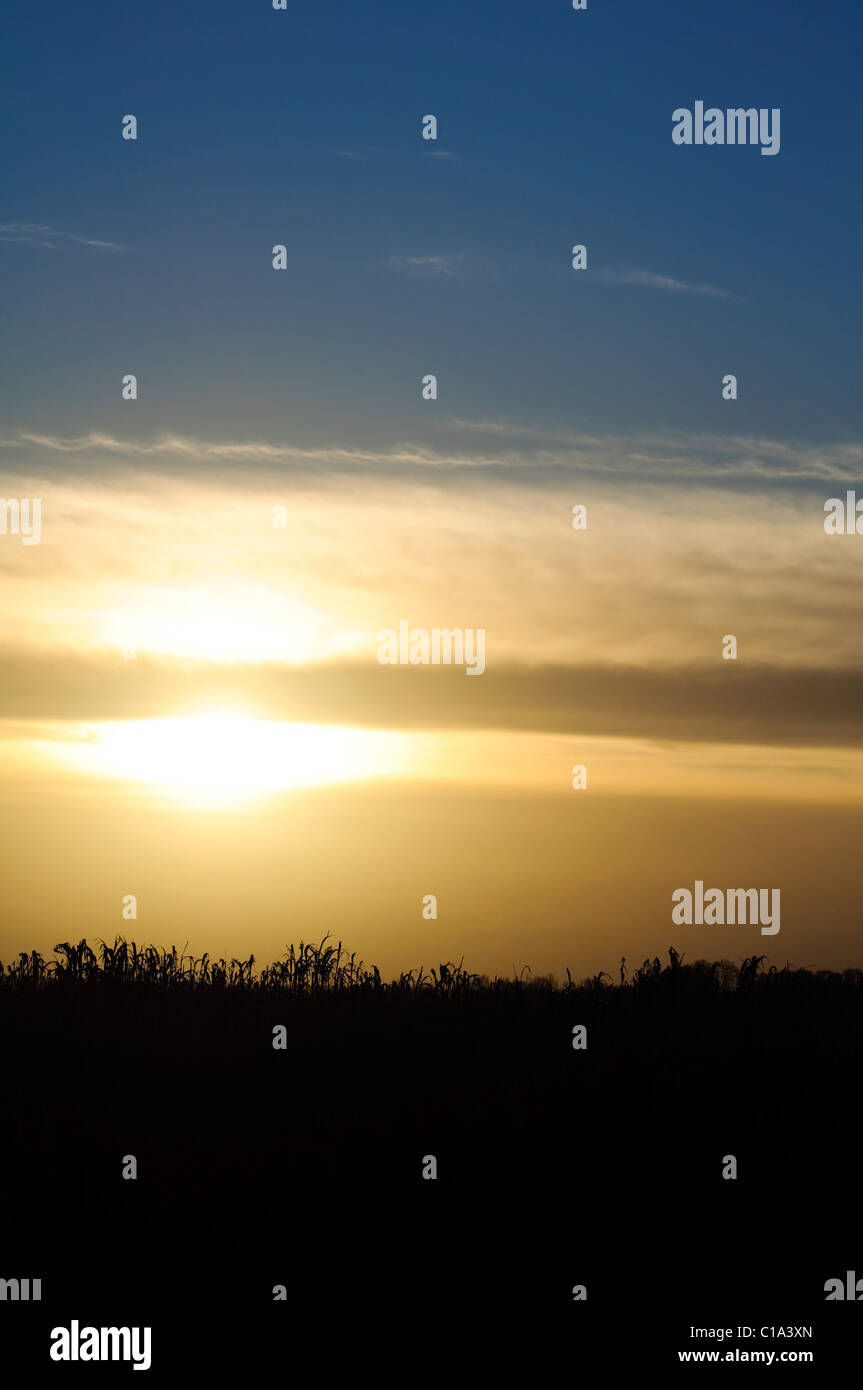 A minimal composition of a sunset Stock Photo - Alamy