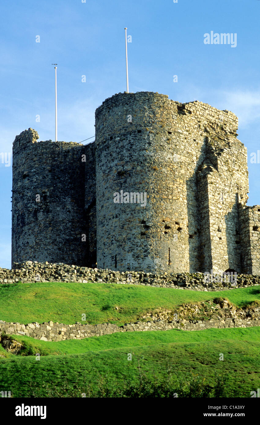 Criccieth Castle, Wales, Welsh medieval castles coast coastal UK Stock ...