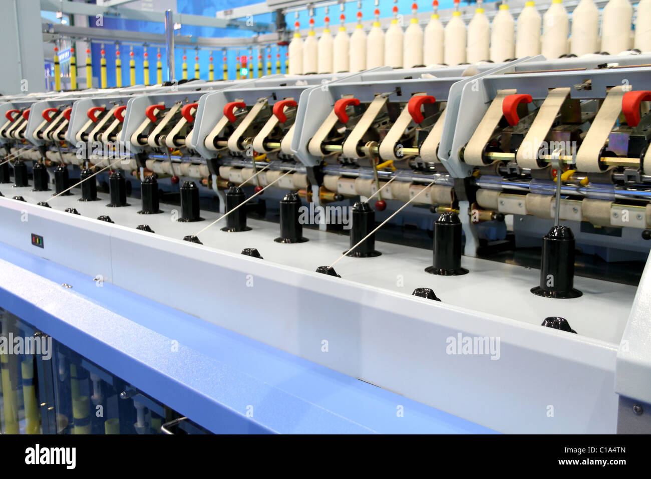 Cotton yarn production in a textile factory Stock Photo - Alamy