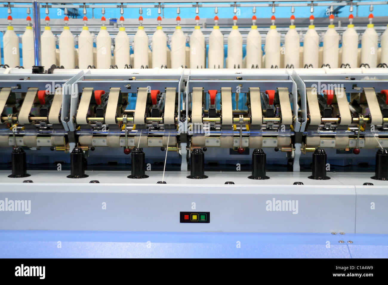 Cotton yarn production in a textile factory Stock Photo - Alamy