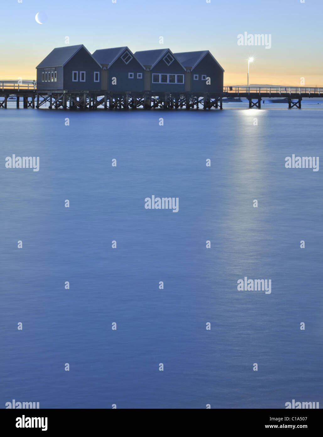 Busselton jetty at sunset hi-res stock photography and images - Alamy