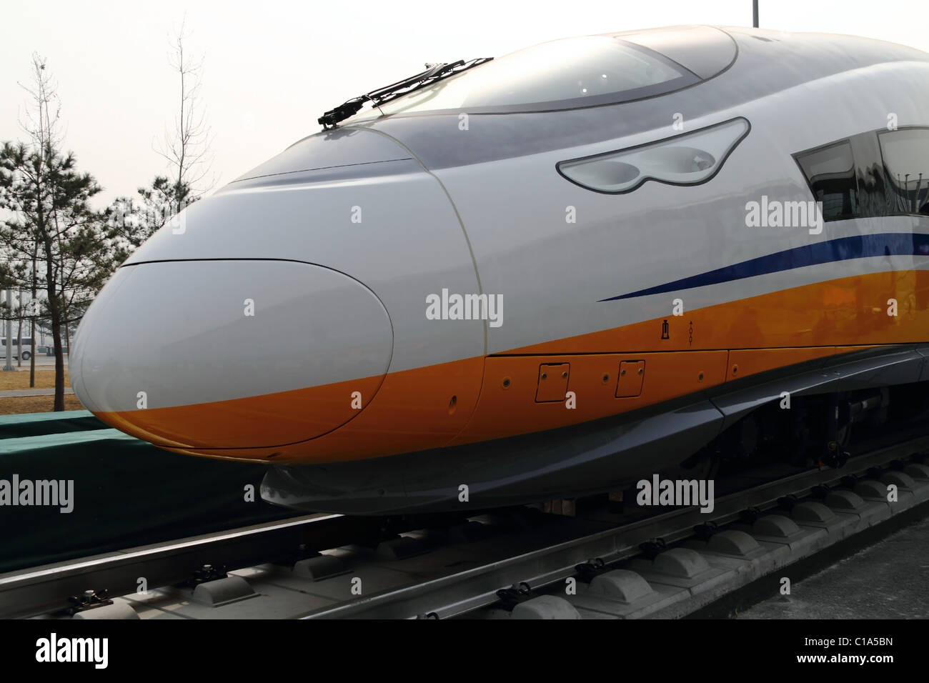 Modern high speed bullet train in China Stock Photo - Alamy