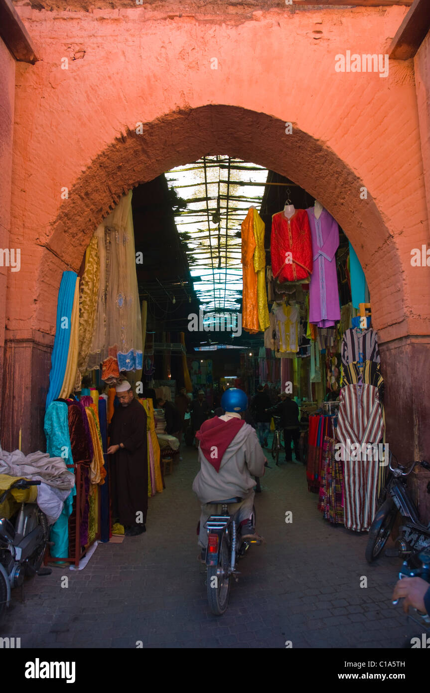 Entrance to marche el Mellah the Jewish district market Marrakesh ...