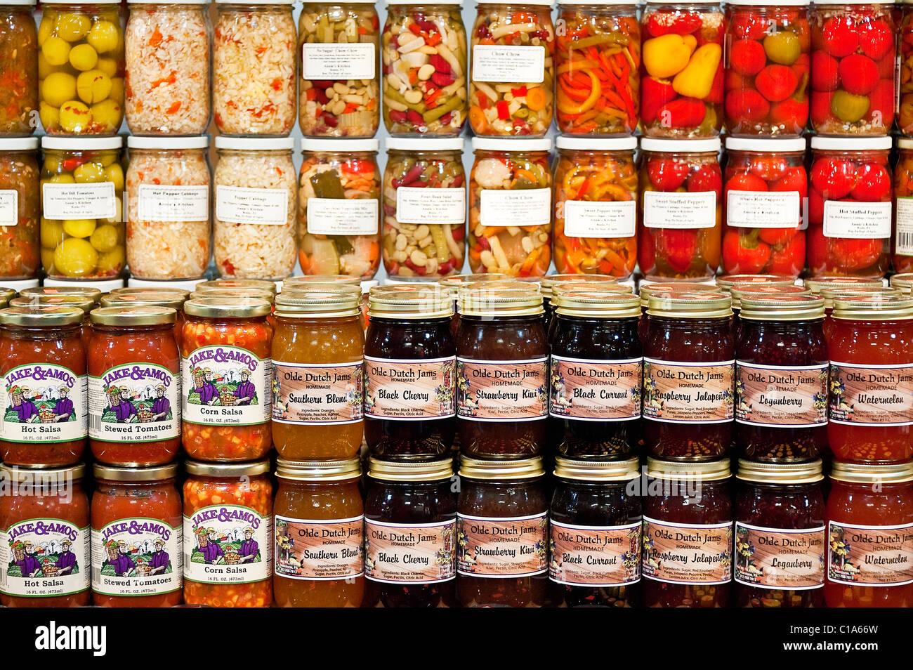 Preserved Pennsylvania Dutch foods in Reading Terminal Market ...