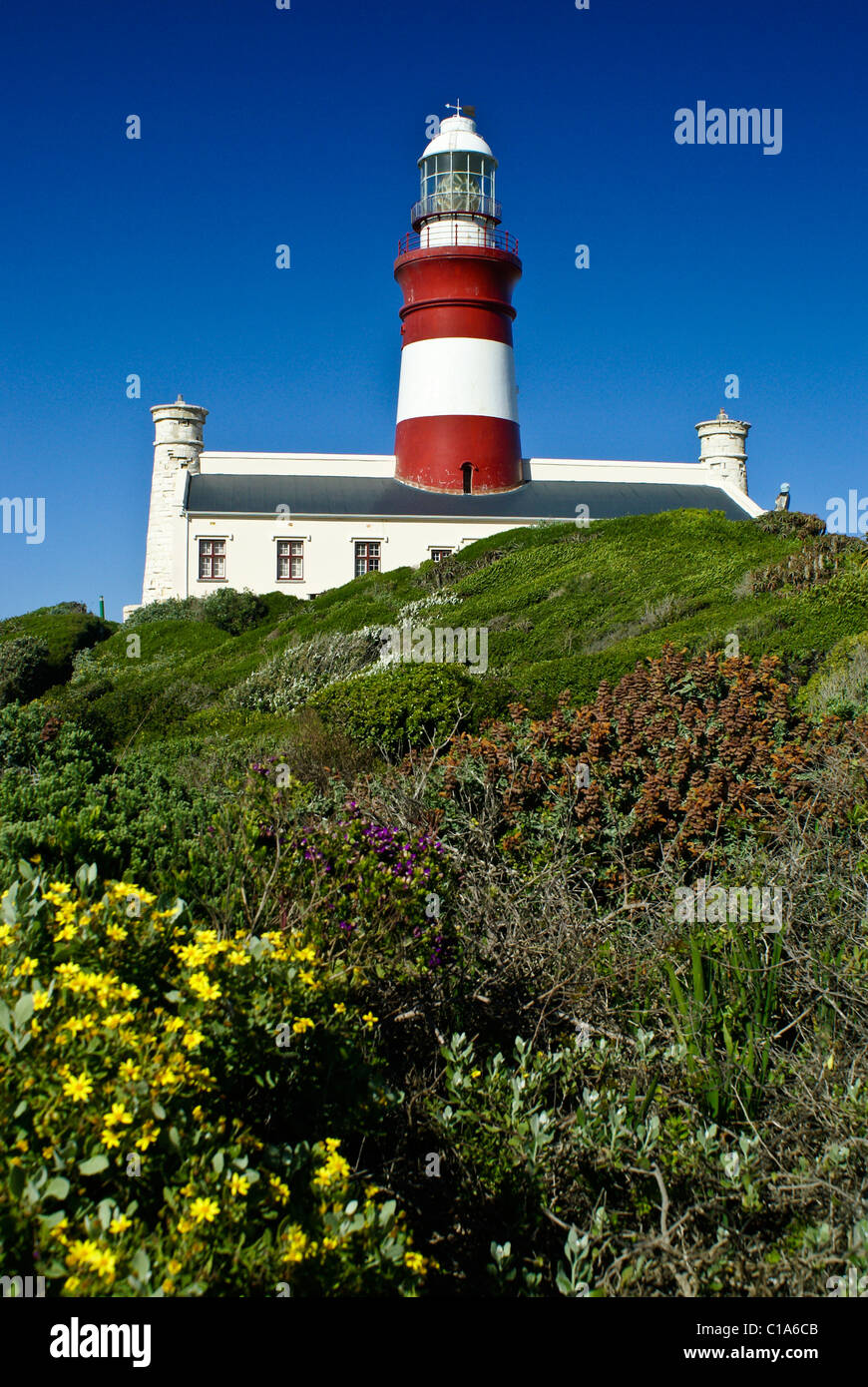 Cape Agulhas lighthouse, Western Cape, South Africa Stock Photo - Alamy