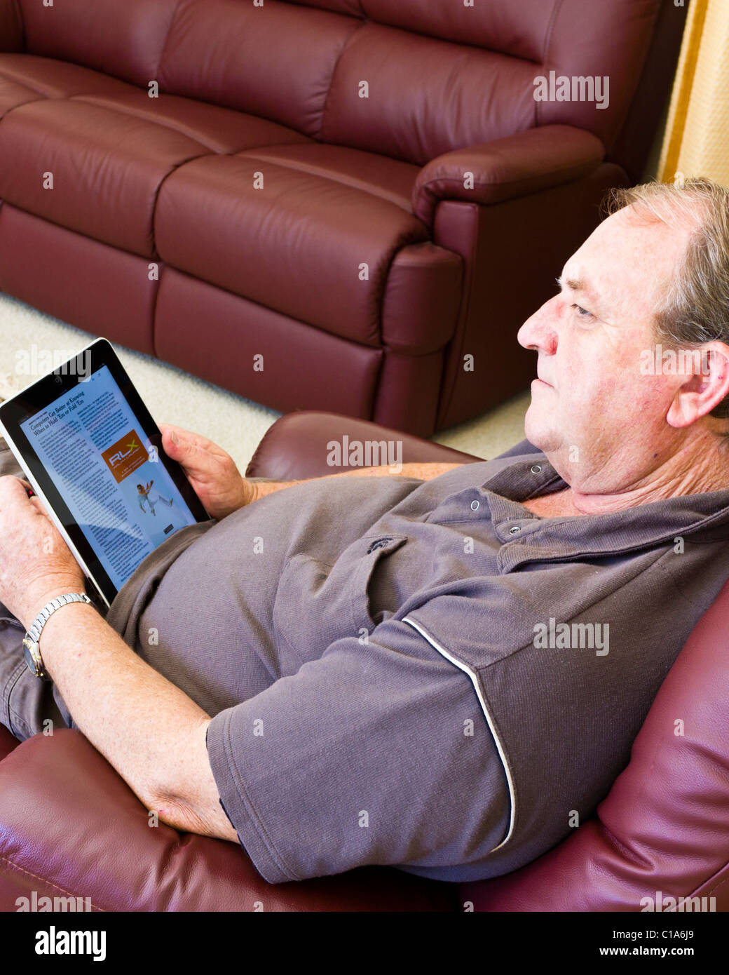 Ipad2 man hi-res stock photography and images - Alamy