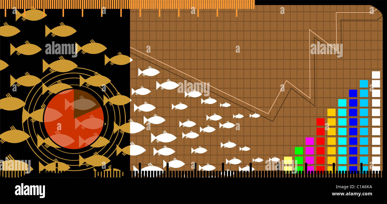 Fish and graph Stock Photo - Alamy