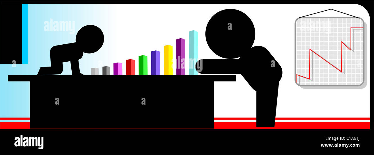 baby in a table and graph Stock Photo - Alamy