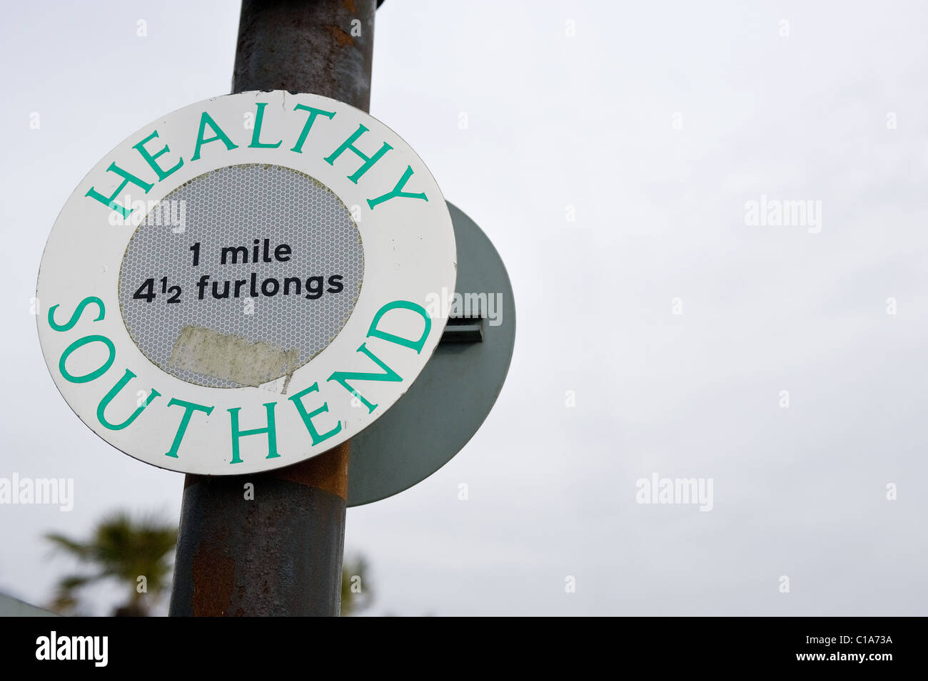 An information sign on Southend seafront Stock Photo - Alamy