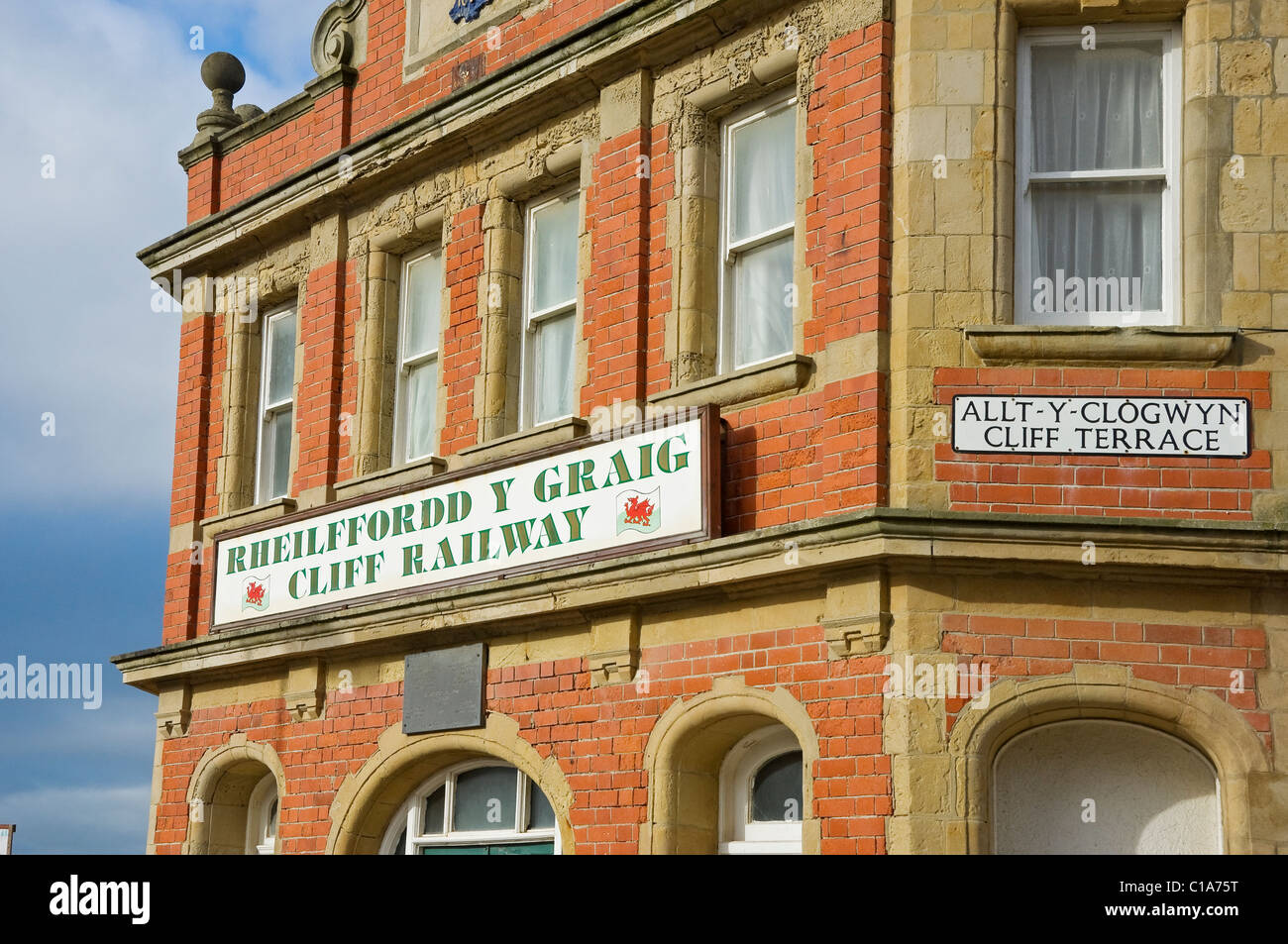 Electric Cliff Railway building Constitution Hill Aberystwyth ...