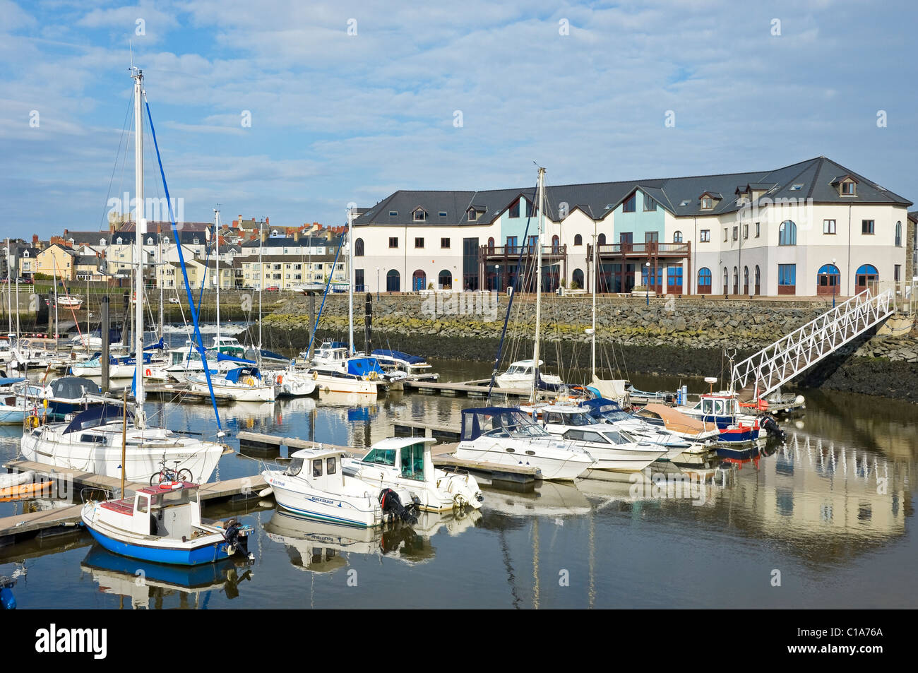 Aberystwyth marina harbour boats hi-res stock photography and images ...