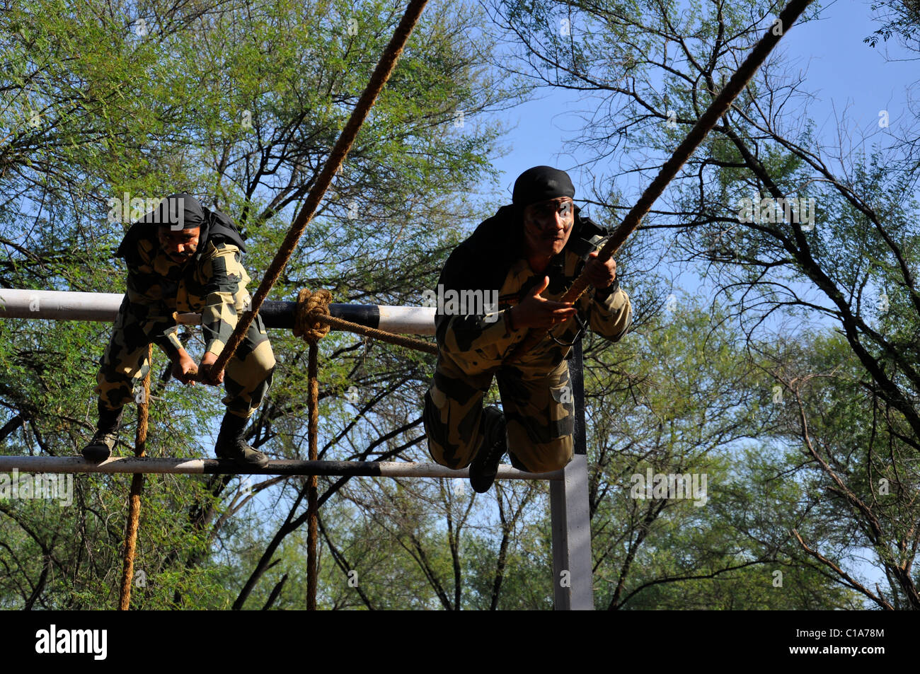 Indian para military commando Stock Photo - Alamy