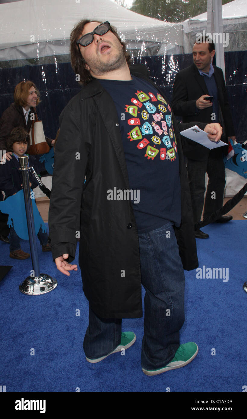 Jack Black Los Angeles premiere Monsters Vs Aliens held at the Gibson ...