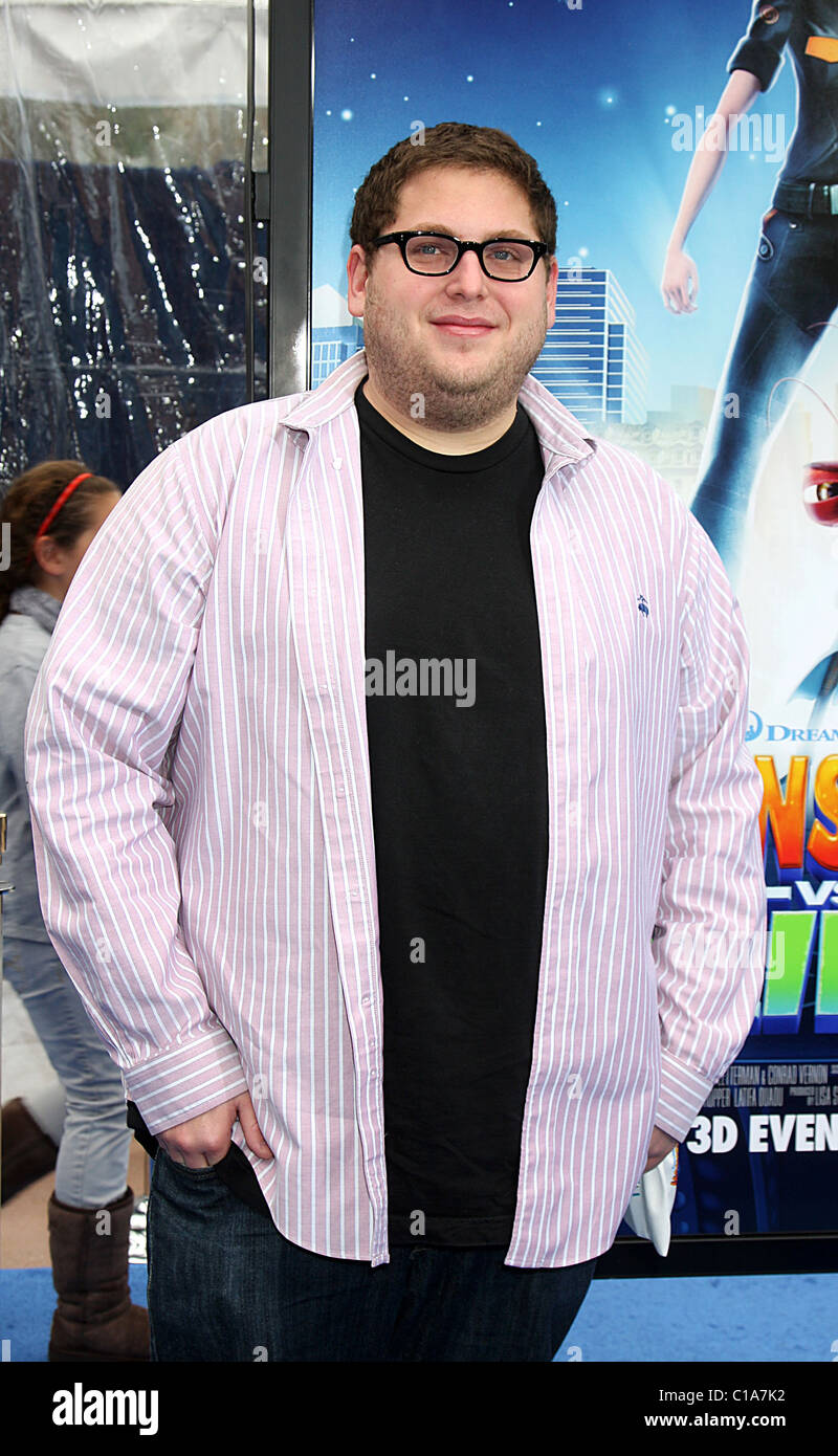 Jonah Hill Los Angeles premiere Monsters Vs Aliens held at the Gibson ...