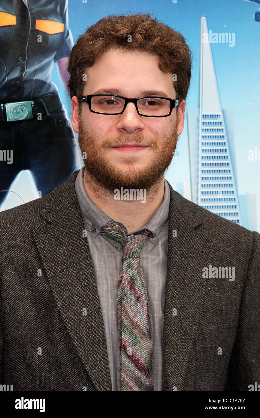 Seth Rogen Los Angeles premiere Monsters Vs Aliens held at the Gibson ...