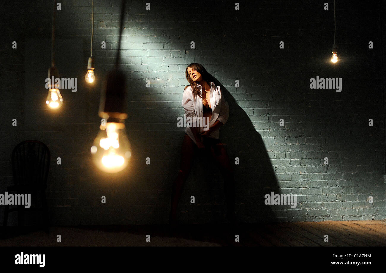 Model Emma Louise records a music video with pop singer Pierre Lewis ...