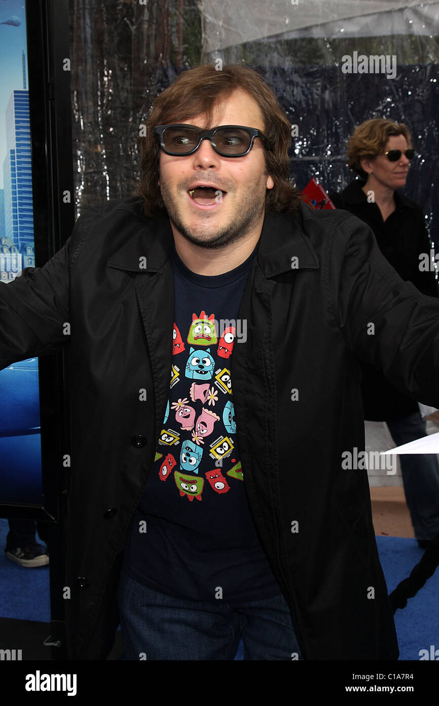 Jack Black Los Angeles premiere Monsters Vs Aliens held at the Gibson ...