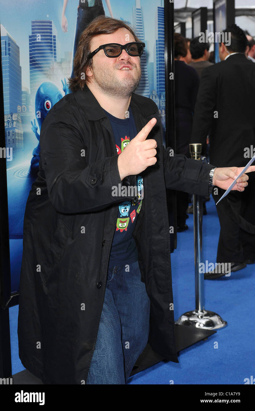 Jack Black, Los Angeles premiere Monsters Vs Aliens held at the Gibson ...