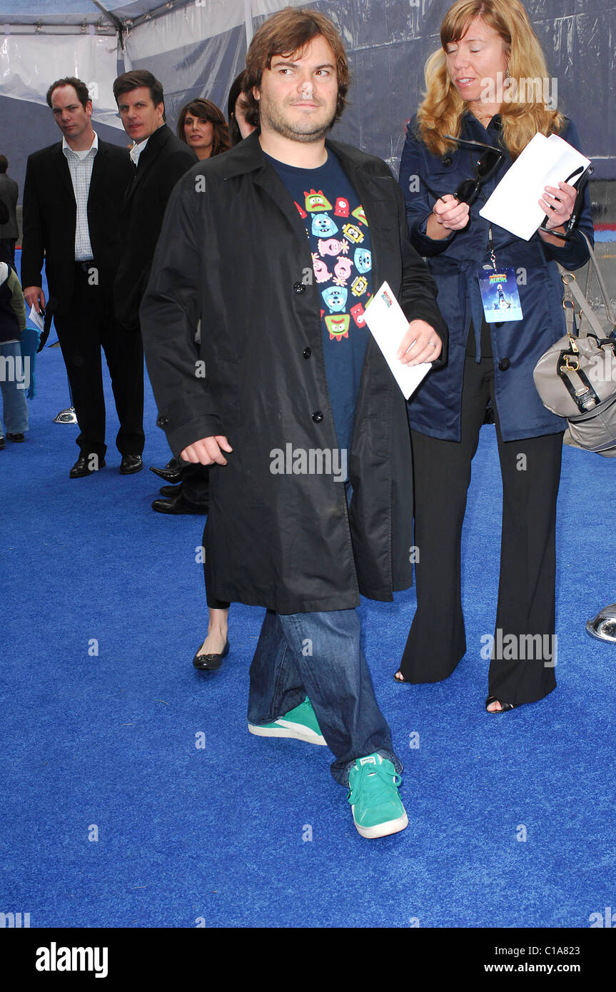 Jack Black, Los Angeles premiere Monsters Vs Aliens held at the Gibson ...