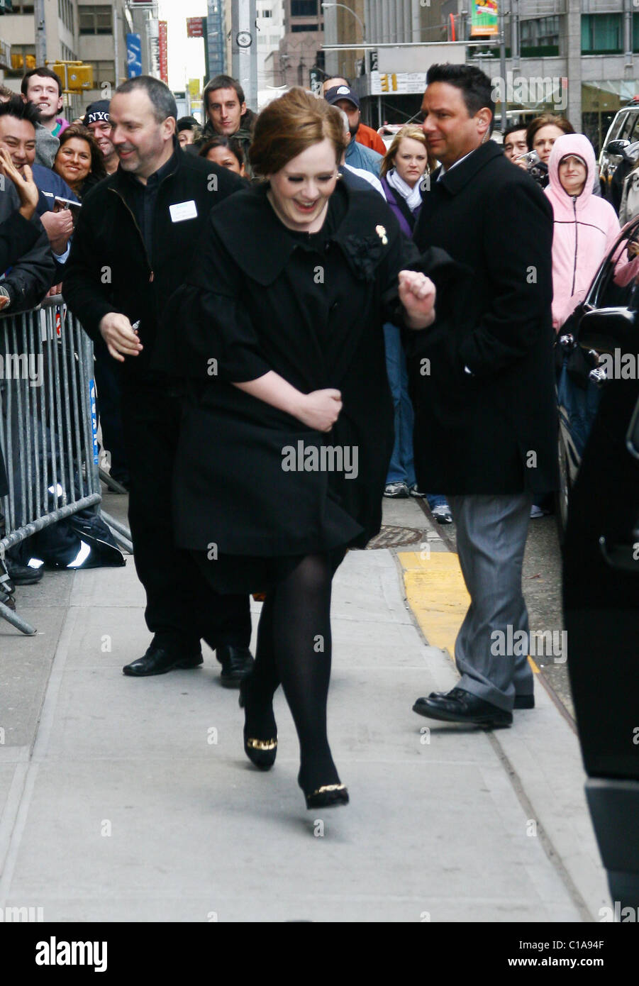Adele outside the Ed Sullivan Theater for The David Letterman Show. New ...