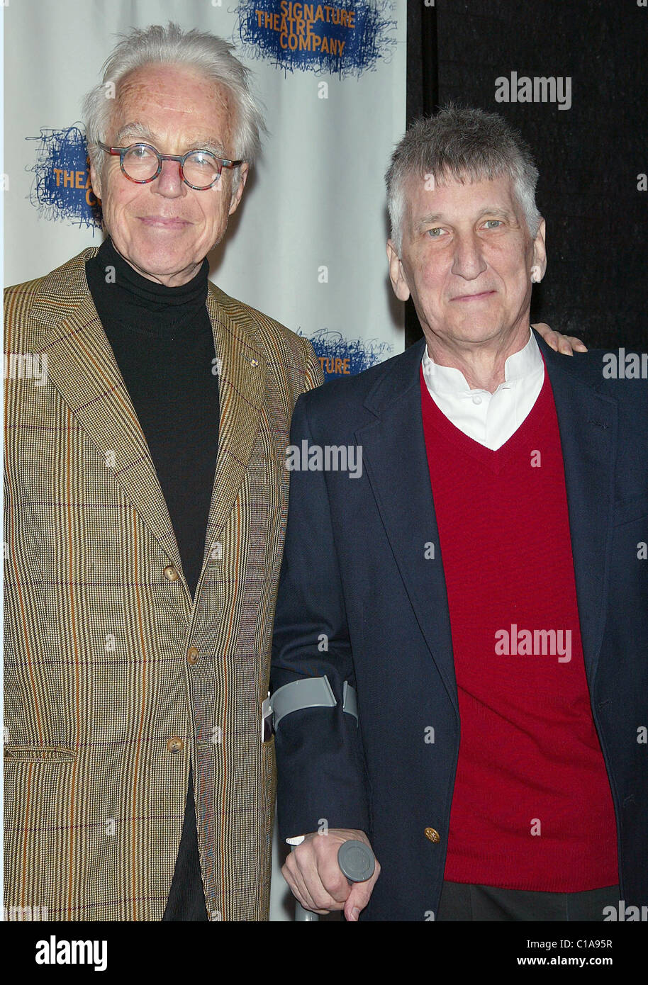 John Guare and Charles Mee The 2009 Signature Theatre Company Gala held ...