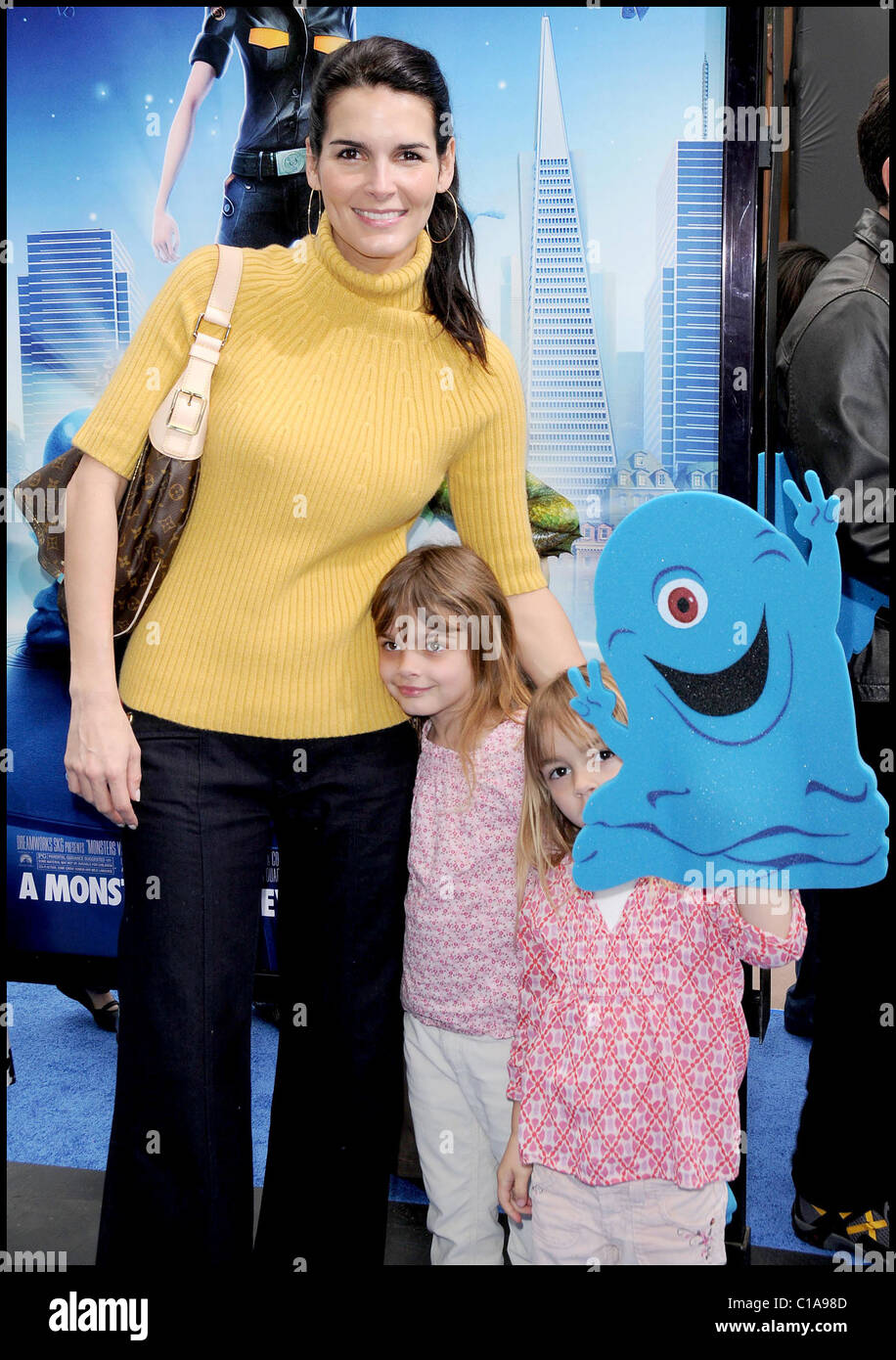 Angie Harmon Los Angeles premiere Monsters Vs Aliens held at the Gibson ...