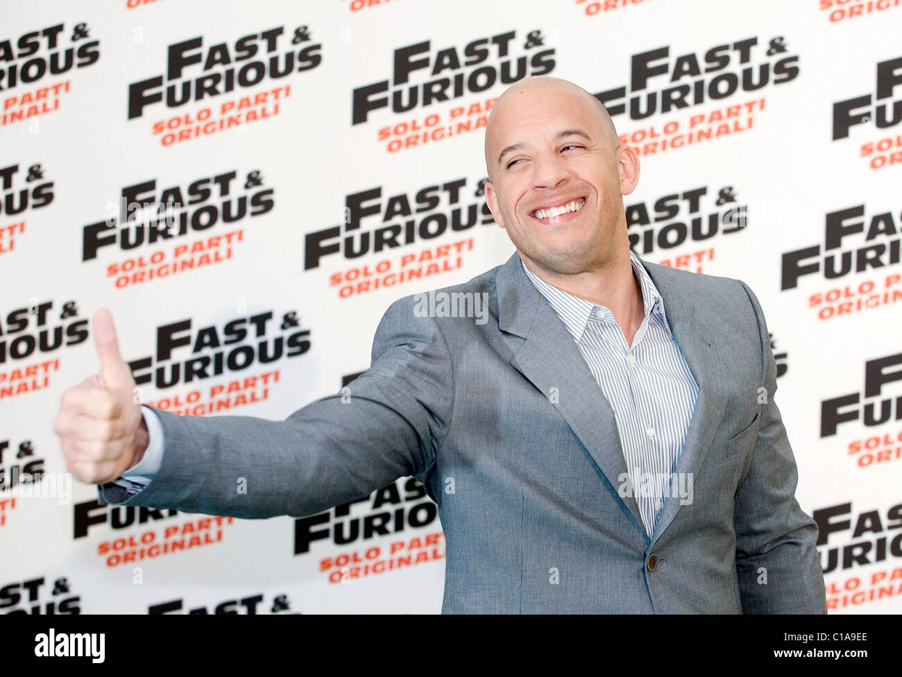 Vin Diesel 'Fast and Furious' Photocall held at Hotel Hassle Rome ...