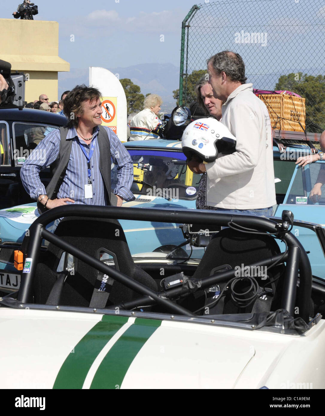 Richard Hammond, James May and Jeremy Clarkson filming on location for ...