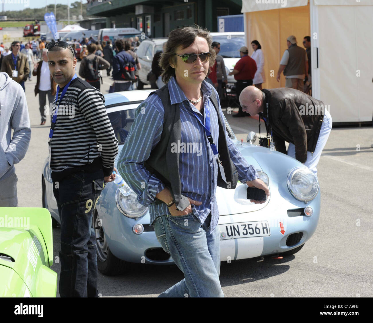 Richard Hammond filming on location for the BBC television show 'Top ...