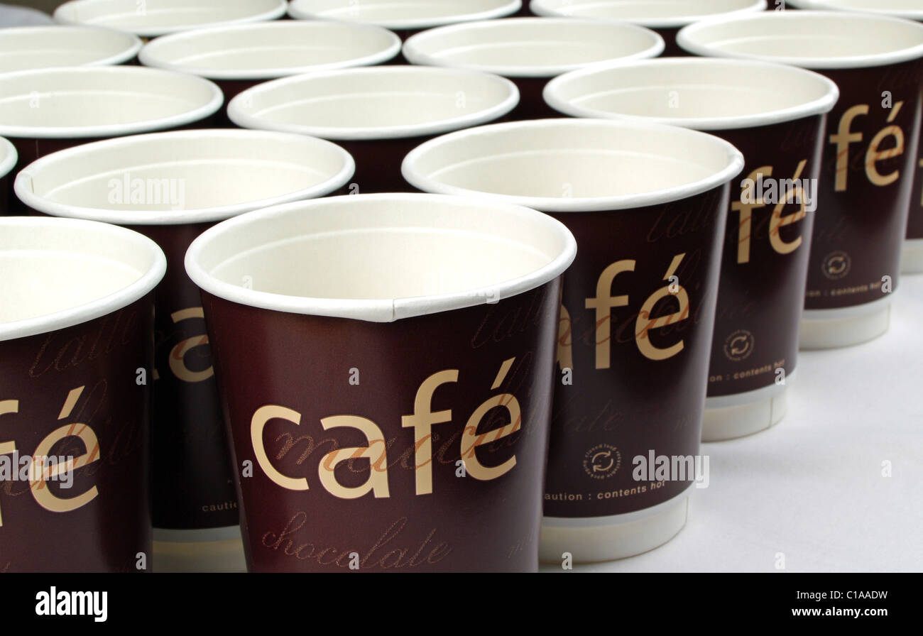 Row espresso cups hi-res stock photography and images - Alamy