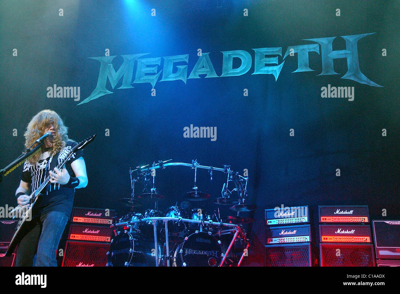 Dave Mustaine of Megadeth performing at the Heineken Music Hall ...