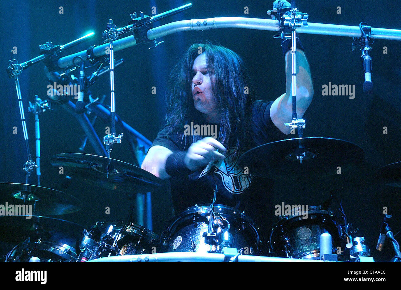 Megadeth drummer performing at the Heineken Music Hall. Amsterdam, the ...
