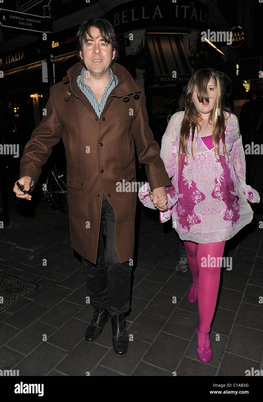 Jonathan Ross and his kids leave the World Premiere of 'The Boat That ...