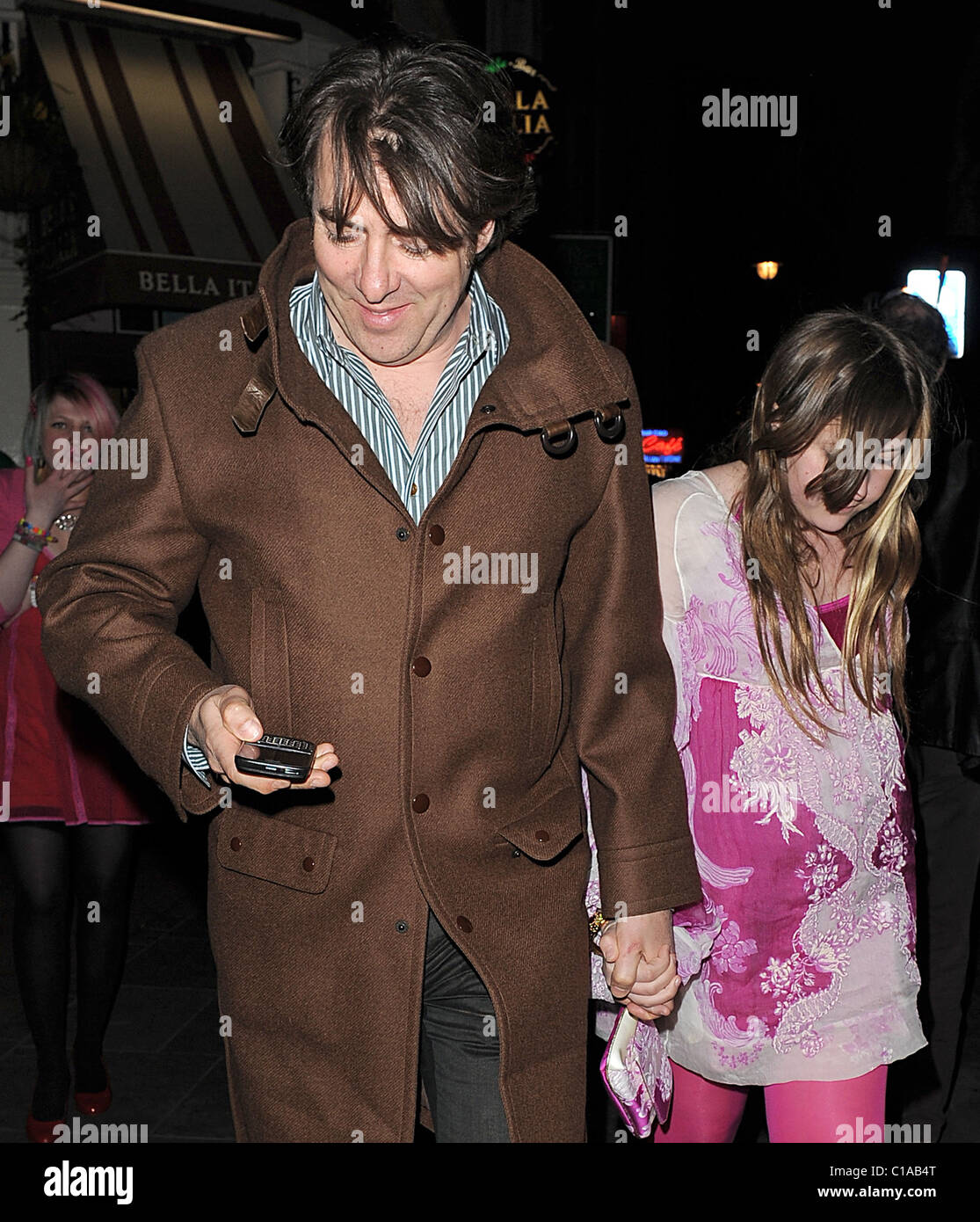 Jonathan Ross and his kids leave the World Premiere of 'The Boat That ...