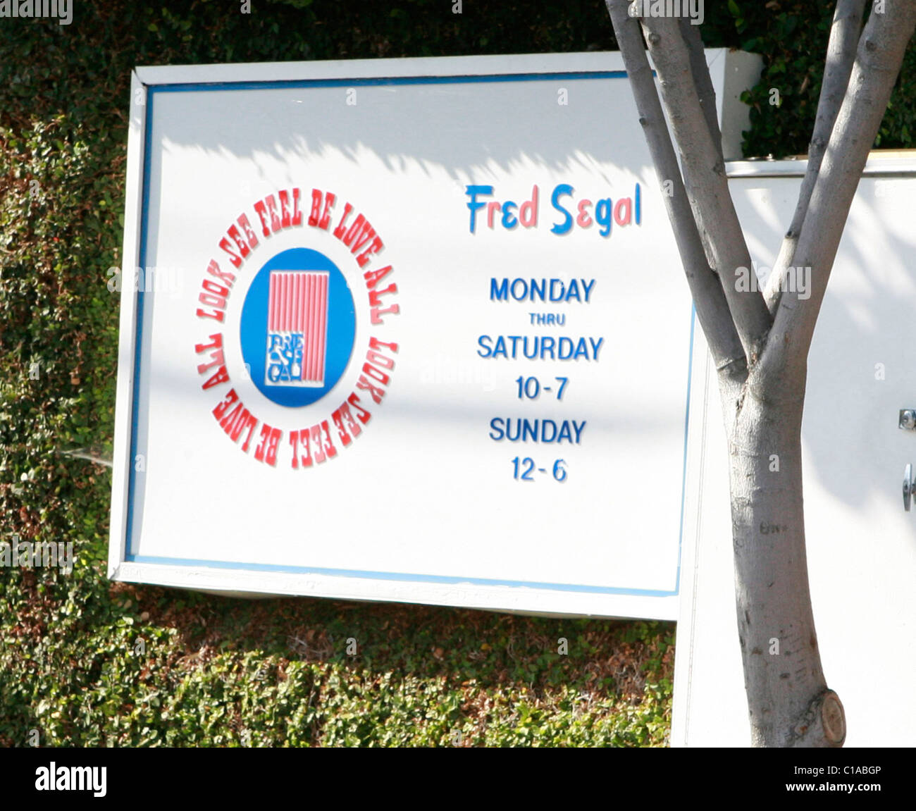 Fred Segal sign West Hollywood, California - 31.03.09 Stock Photo - Alamy