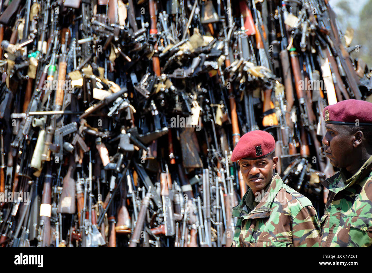 ALL GUN IN A PUFF OF SMOKE A burning pyre, consisting of some 2,400 ...