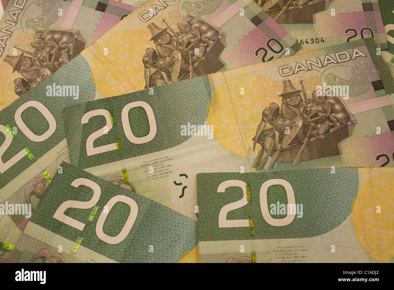 20 canadian dollar note hi-res stock photography and images - Alamy