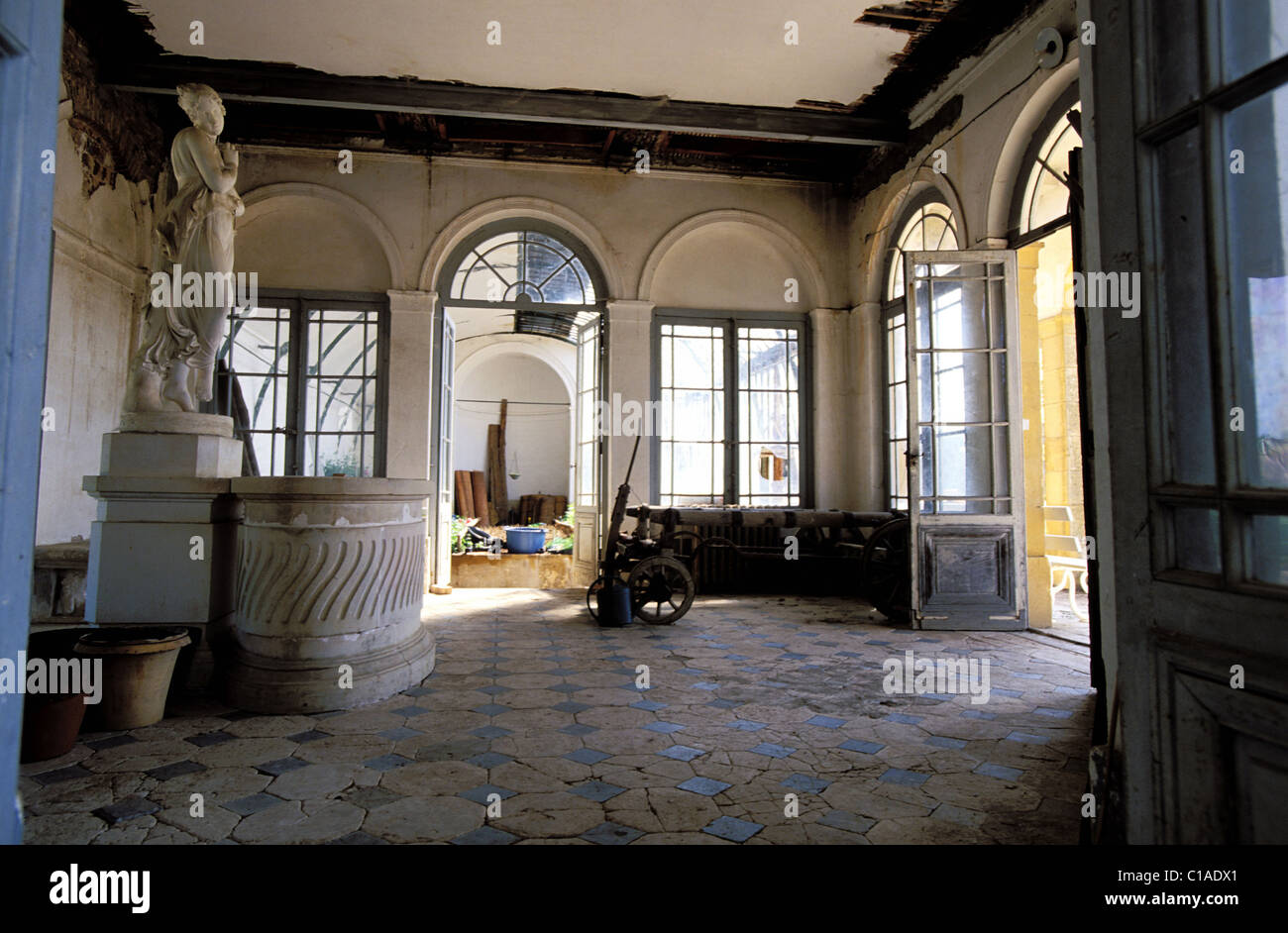 France, Saone et Loire, Macon, Digoine castle (18th century), 1900 ...